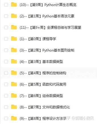 兴奋北大嵩天教授Python零基础入门教程全套可以下载啦 知乎