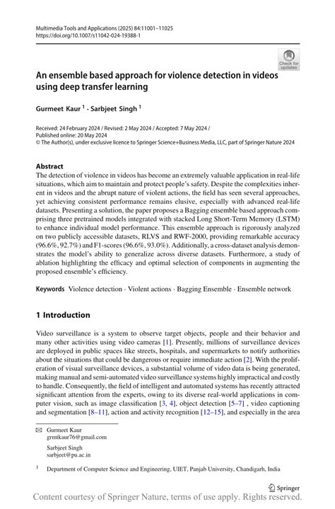 An Ensemble Based Approach For Violence Detection In Videos Using Deep Transfer Learning