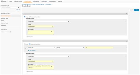 Can Document Event Actions Use Values Updated Within The Same