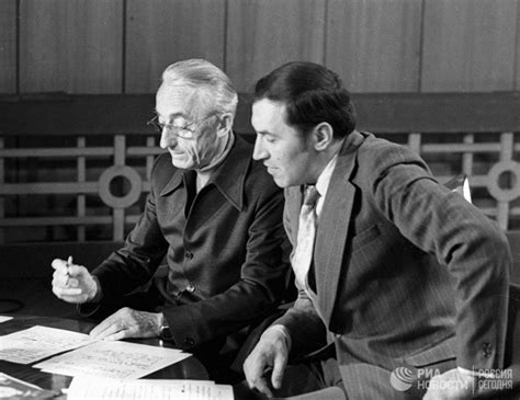 Николай Дроздов и гость передачи «В мире животных Жак Ив Назад в СССР Фотострана Пост