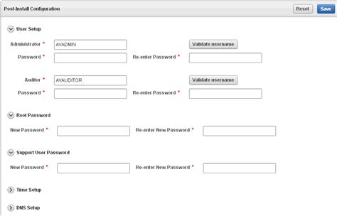 Post Install Configuration Tasks