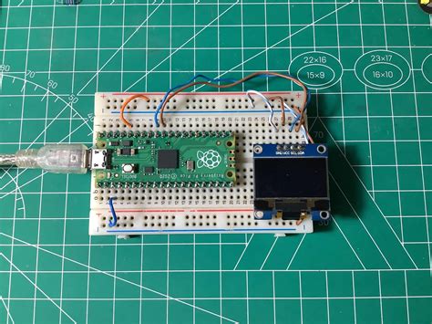 oled screen with a raspberry pi pico using micropython phipps electronics