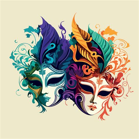 Ornate Colorful Venetian Mask 17378852 Vector Art At Vecteezy