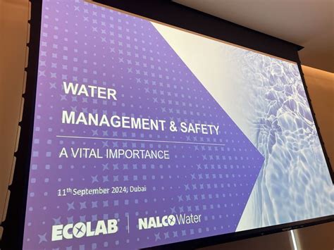 Watersafety Training Nalco Ecolab Sharath Raju