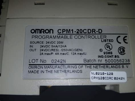 Cpm Cdr D Used Omron PLC