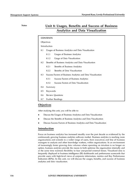 Management Support Systems Chapter 8 Management Support Systems Notes