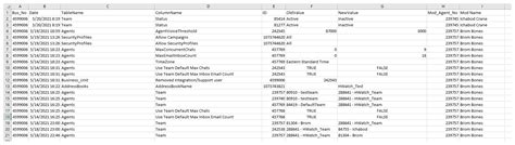 Audit History Report