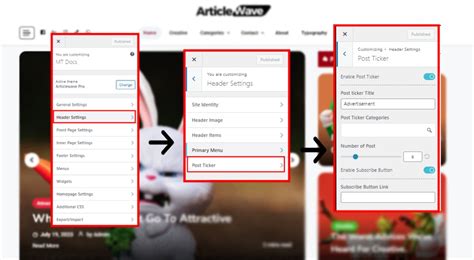 How To Configure Post Tickers Article Wave