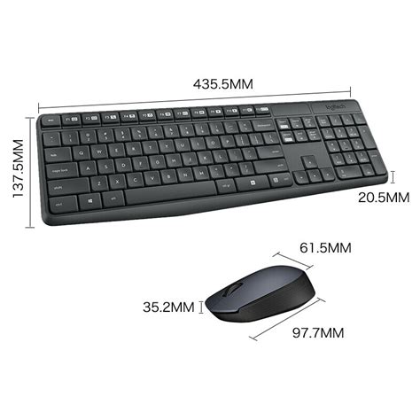 Logitech Mk235 Wireless Keyboard Mouse Multimedia Grandado