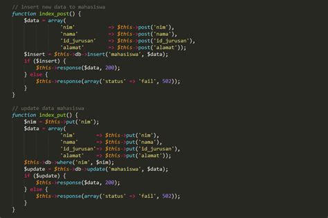 cara membuat rest api menggunakan code igniter
