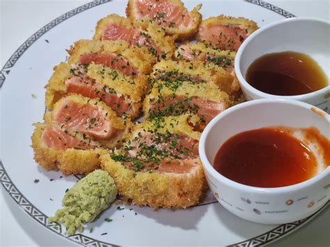 멍게가게 On Twitter 아니 알티랑 인용 이제 봤어요🥲 연어에 소금후추 앞뒤로 톡톡 계란물 빵가루 X2 튀김