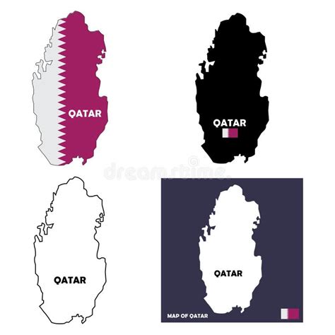 Qatar Map Icon Design Stock Illustration Illustration Of Design 358685296