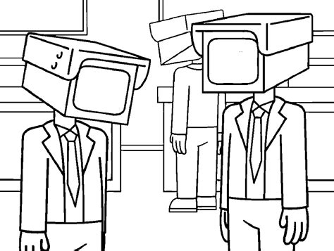 Kolorowanki Skibidi Toilet 3 Kolorowanki