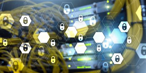 Premium Photo Cyber Security Abstract Technology Banner Background