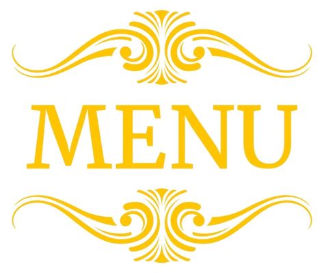 Premium Vector Menu Header In Vintage Ornate Style Decorative Calligraphic Element