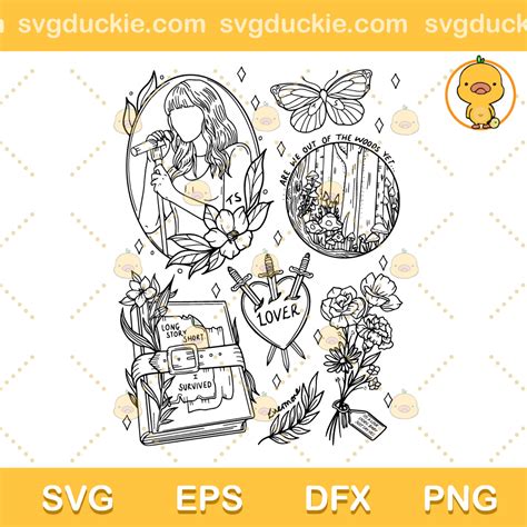Taylor Swift Tour Taylor Albums Svg Png Eps Dxf