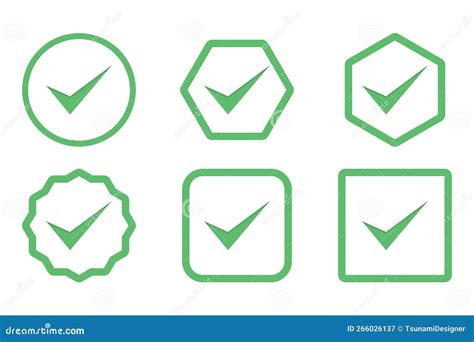 Check Marks Icon Set Tick Marks Accepted Approved Yes Correct Ok Right Choices Task