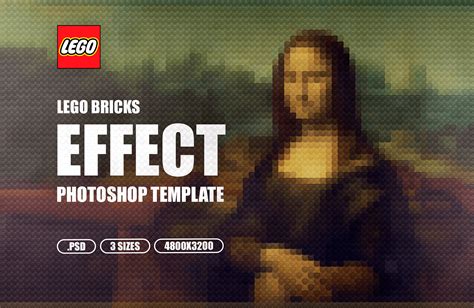 LEGO Bricks Effect Photoshop Template Behance