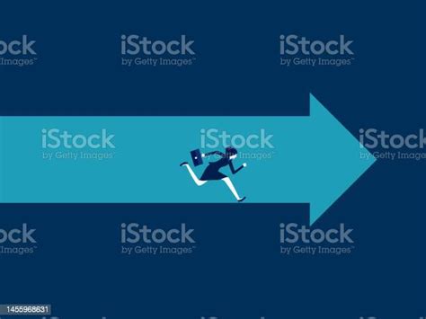 길을 인도하는 화살과 함께 동굴에서 달리는 사업가 비즈니스 솔루션 개발에 대한 스톡 벡터 아트 및 기타 이미지 개발 개선 개인 지도 교사 Istock