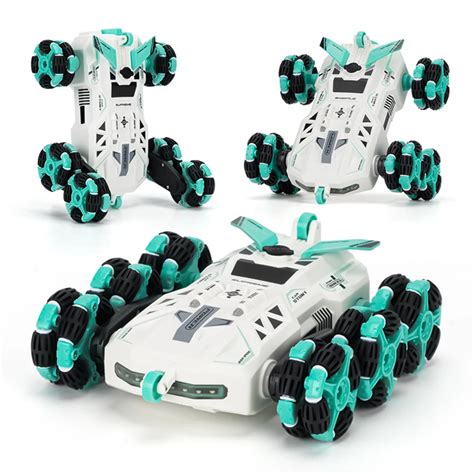 Rc스턴트자동차 트위스트 제스처 감지 Rc 스턴트 카 4wd 듀얼 원격 제어 전기 장난감 어린이 소년 음악 오프로드 4x4 차량 트럭 핸드폰닷컴