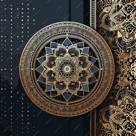Premium Vector Islamic Vector Background Pattern With Golden Touch Ai
