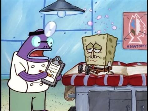 Being Sick While Away At School Told By Spongebob