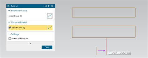 Extending Curves In NX Sketch Cad Tips Extending Curves In NX Sketch Cad Tips