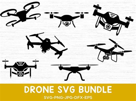 Drone Svg Bundle Drone Vector Drone Cut Files Drone Pilot Svg High