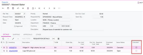 Delete Or Cancel An Item On A Purchase Request Community