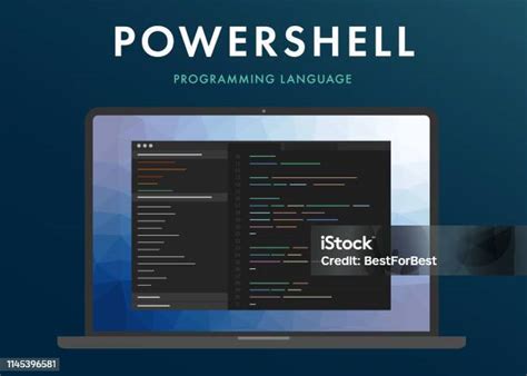 Powershell Programming Language Stock Illustration Download Image Now