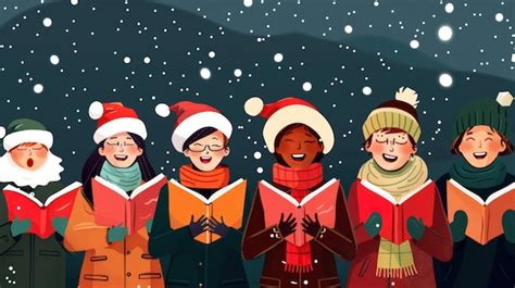Christmas Carol Singing Pictures Freepik