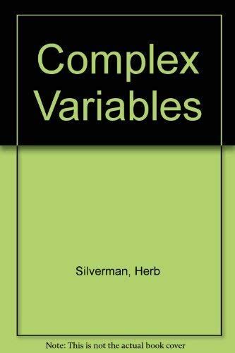Buy Complex Variables Book Online At Low Prices In India Complex