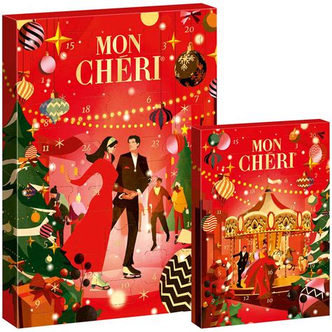 Mon Chéri Коледен календар 252 гр Продуктови Категории Шоколади Магазин за шоколад