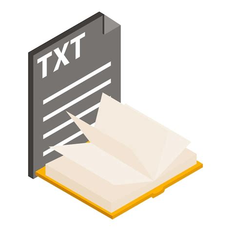 Premium Vector Txt File Icon Isometric Illustration Of Txt File