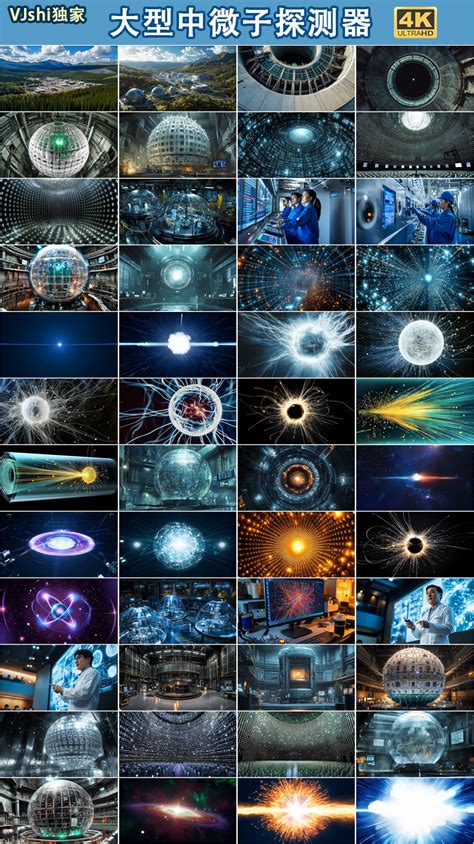 大型中微子探测器幽灵粒子上帝粒子 视频素材下载