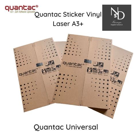 Jual Quantac Sticker Vinyl Laser A3 Quantac Stiker White Gloss White