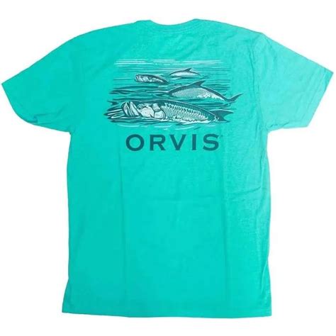 Orvis Rolling Tarpon Tee Light Blue Medium