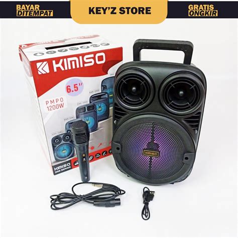 Speaker Bluetooth Karaoke KIMISO KMS 3381 6 5 Inch 100 ORIGINAL High Sound Quality Paling