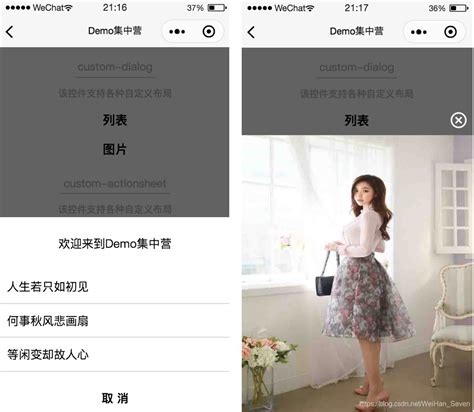 微信小程序—史上最自由的自定义actionsheet，支持嵌套各种自定义布局actionsheet 例子 Csdn博客