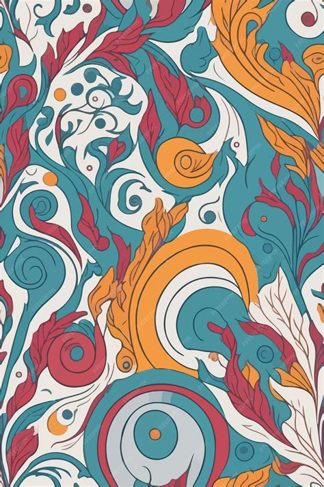Premium Vector Ornamental Swirl Pattern Design