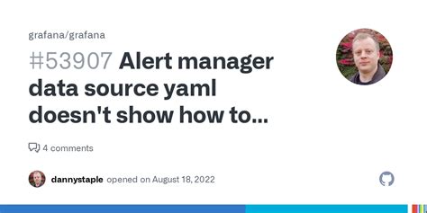 Alert Manager Data Source Yaml Doesnt Show How To Specify The Implementation · Issue 53907