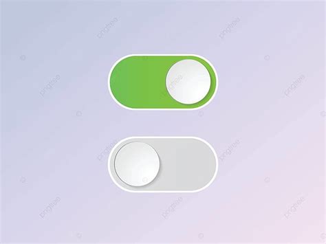 Flat Vector Icon For Toggle Switch Button With Onoff Option Vector