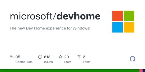GitHub Microsoft Devhome The New Dev Home Experience For Windows