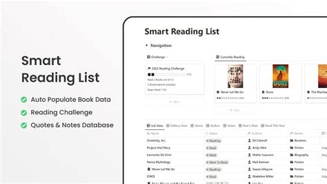 Groupbuy Smart Reading List Notion Template Populate Book Details Automatically Welcome Course