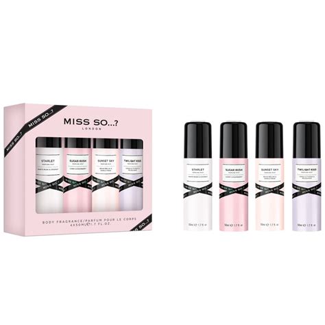 Miss So Body Fragrance 4x 50ml Mini Setet