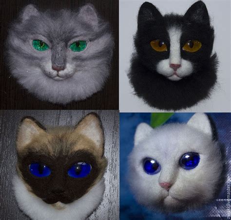 Брошь котик