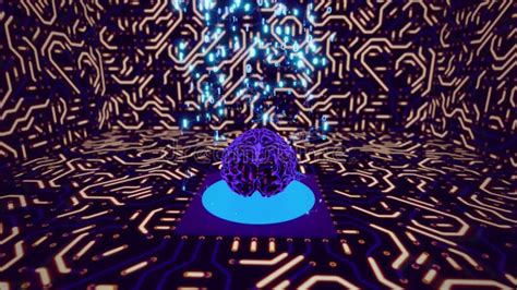 artificial intelligence learns stock video video of mind cyber