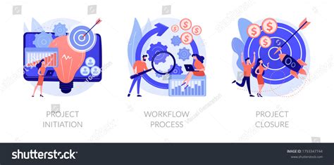 Project Implementation Abstract Concept Vector Illustration Stock Vector Royalty Free