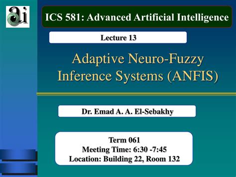 Ppt Adaptive Neuro Fuzzy Inference Systems Anfis Powerpoint