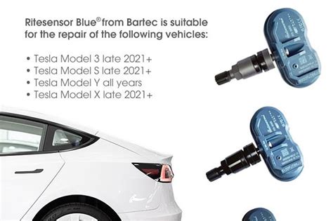 New Bluetooth TPMS Sensor Suitable For Tesla Vehicles Bartec USA LLC